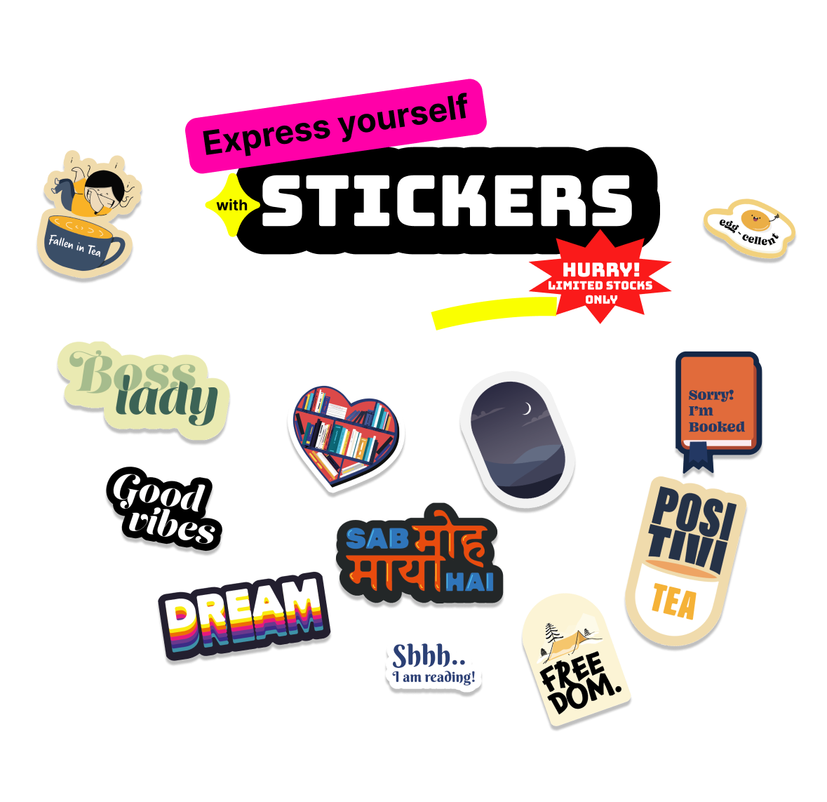 The Gareeb Store | Quirky Stickers, Bookmarks, and Fun Stationery