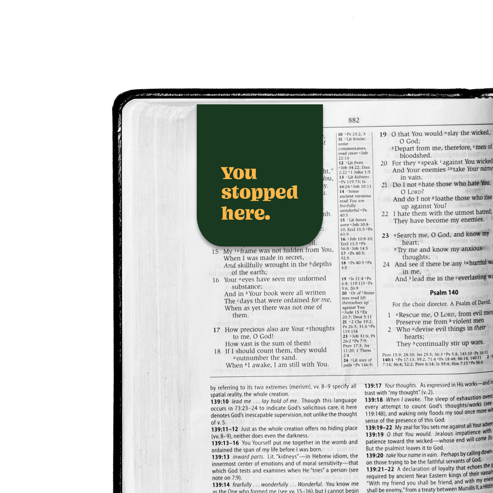You stopped here magnetic bookmark – The Gareeb Store